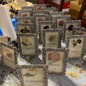4x6 Watercolor Table Numbers, Set of 12 - Etsy
