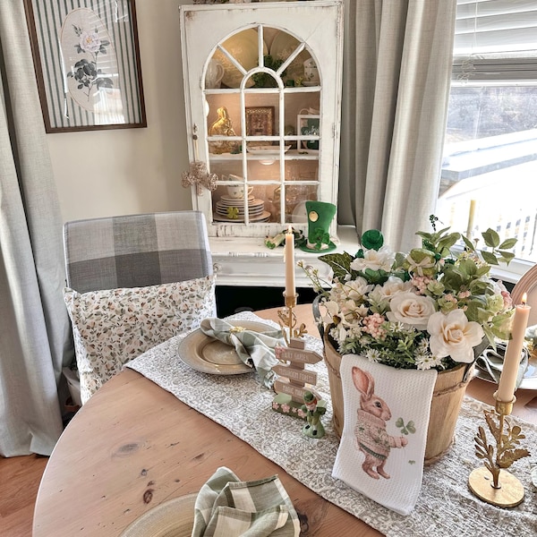 Bunny Ears Waffle Weave Tea Towel, Easter Chick Decor, Spring Hostess ...