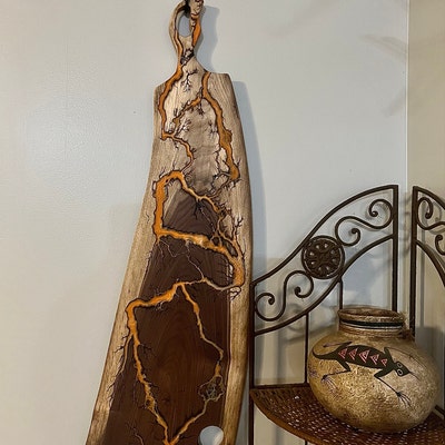 Custom Made World Map With Epoxy Inlay, Cedar Wood, Wall Art - Etsy