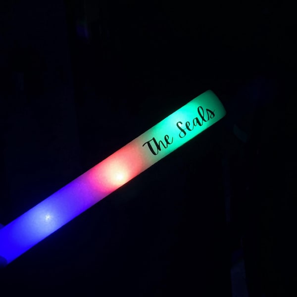 Personalized LED Foam/glow Sticks - Etsy