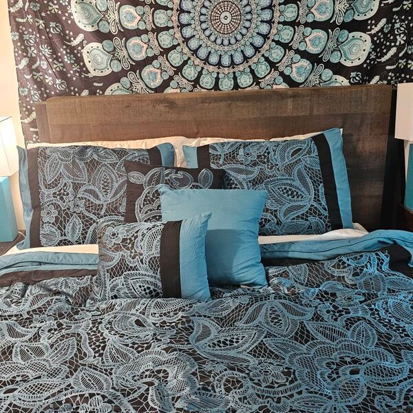 Bohemian Floral Socks | 5 Colors | Teal Blue Green Beige Mustard ...