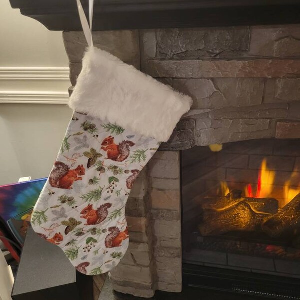 Quilted Apples and Pears Christmas Stocking - Etsy