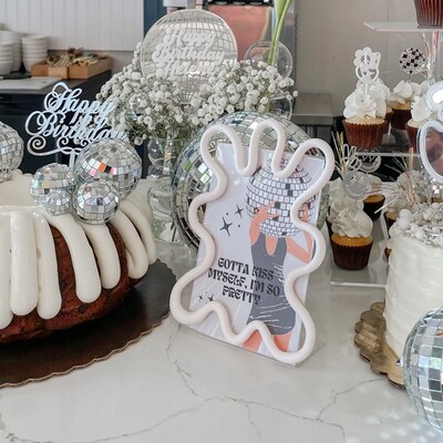 Disco Party Welcome Sign Template, Retro Disco Ball Party Banner ...