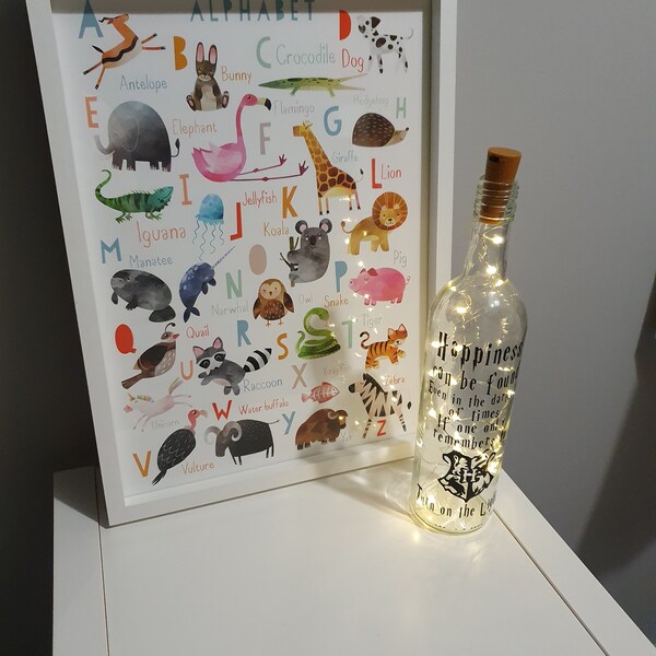 Animal Alphabet Print, Nursery Decor, Animal Nursery Prints, Kids Room ...