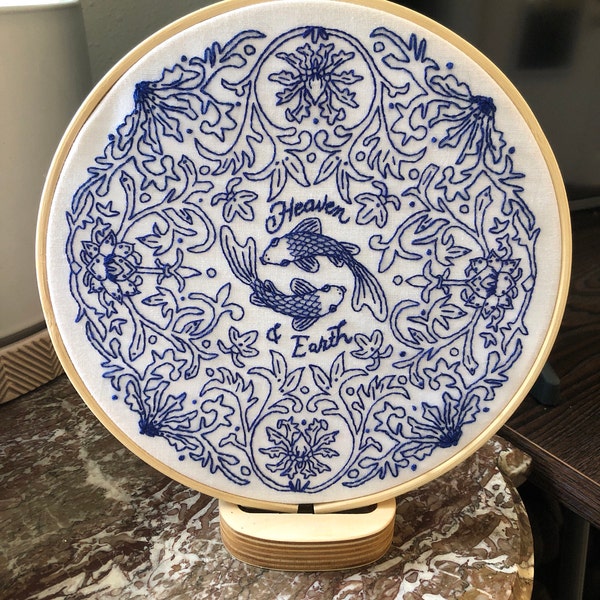 Hoop Prop: Embroidery Hoop Stand or Cross Stitch Display, Easy Gifting ...