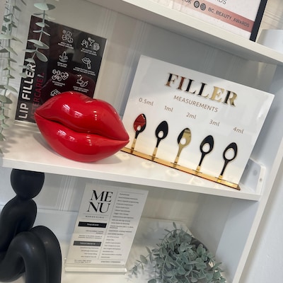 Nail Shape Display Sign Acrylic Salon Sign Aesthetics & Nail Care ...