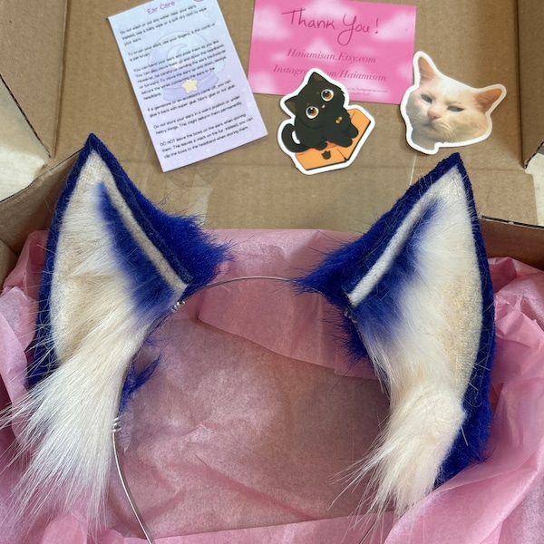 Purple Moon Alien Angel Triple Ears Glow in the Dark Stars Cosplay ...