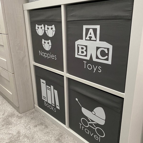 Kallax Drona Labels Personalised Lables, Vinyl Decals, Toy Organisation ...