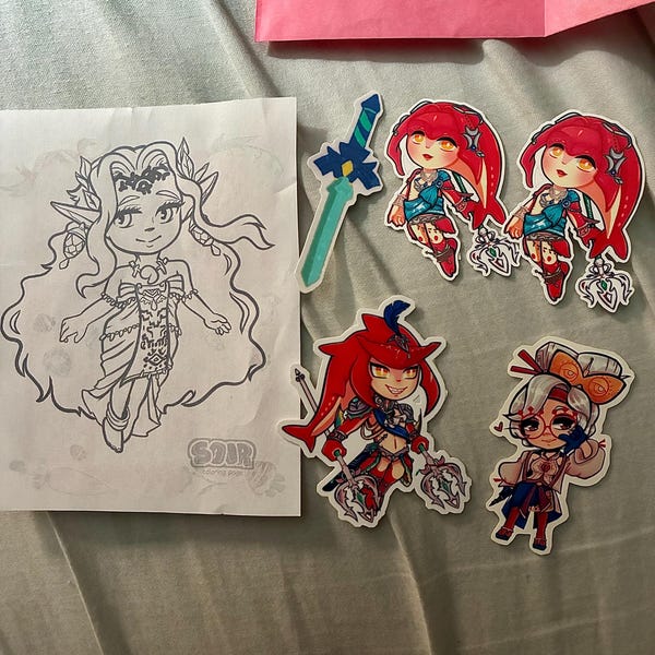 Chibi Revali Vinyl Sticker | Legend of Zelda Breath of the Wild Age of ...