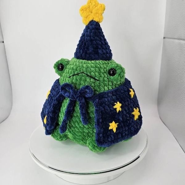 Jumbo Wizard Frog Crochet Pattern / Chunky Crochet Wizard Mage / US PDF ...