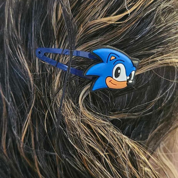 Sonic the Hedgehog - Snap Hair Clips - Pack of 2 - Blue - Etsy