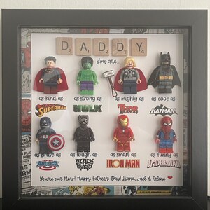 Father's Day Superhero Frame Superhero Father's Day - Etsy
