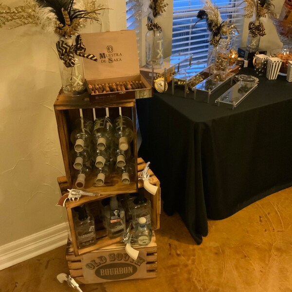 5 Bootlegger Crate Labels Printable Aged Prohibition Speakeasy Gatsby ...