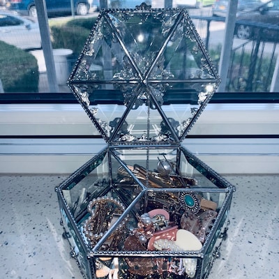 Box royal Ball, Vintage, Display Box for Jewelery, Hexagon Box, Casket ...