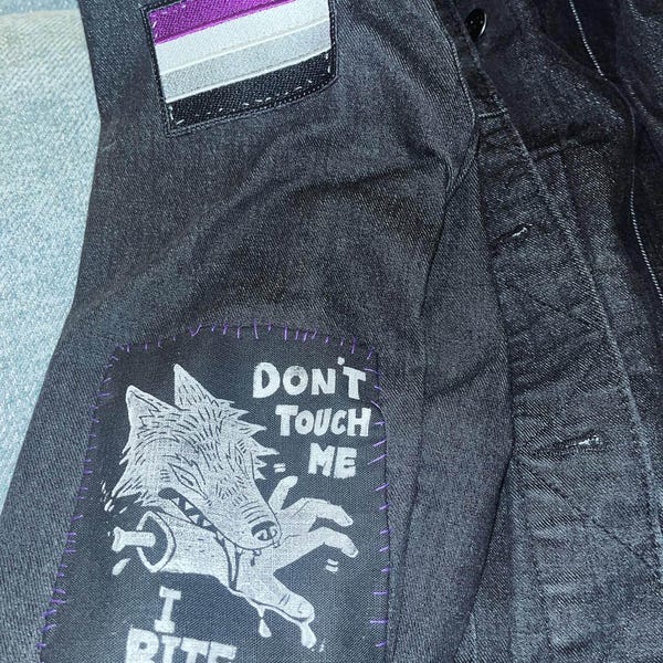 Skin of Your Teeth Small Sew on Fabric Lino Print Teeth Patch - Etsy