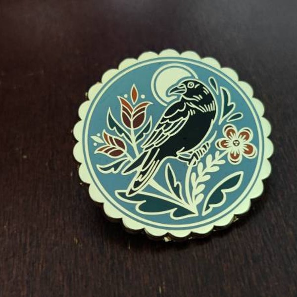 Crow Distelfink Hex Sign, Metal Wall Art, Pennsylvania Folkart Design ...