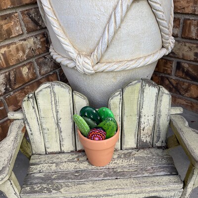 Dill With It Novelty Grumpy Pickle Painted Rock Desk - Etsy