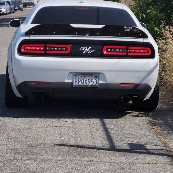 MULTIPLE STYLES! Dodge Challenger Taillight Divider Decal - R/T Logo ...