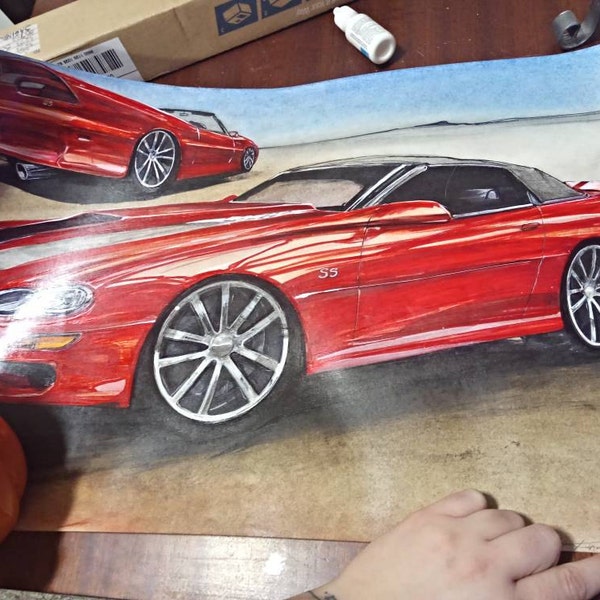 Custom Car Portrait Custom Car Artwork car Portrait Custom Christmas ...