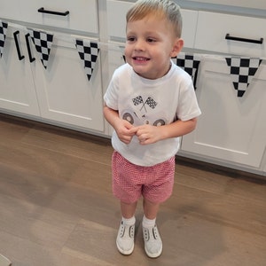 Seersucker Ruffle Shorts Blue Pink Khaki Gray Navy or Lime - Etsy