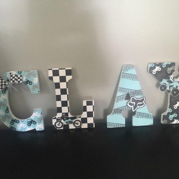 Four Wheeler Letters, Quad Letters, Baby Nursery - Custom Nursery ...