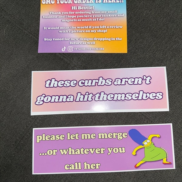 Please Let Me Merge or Whatever You Call Her | Bumper Sticker AND ...