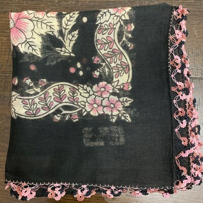 Turkish Traditional Oya Lace Blue Scarf - Etsy