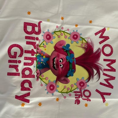 Troll Poppy Outfits Birthday Girl Shirts 5th Birthday Girls Sets ...