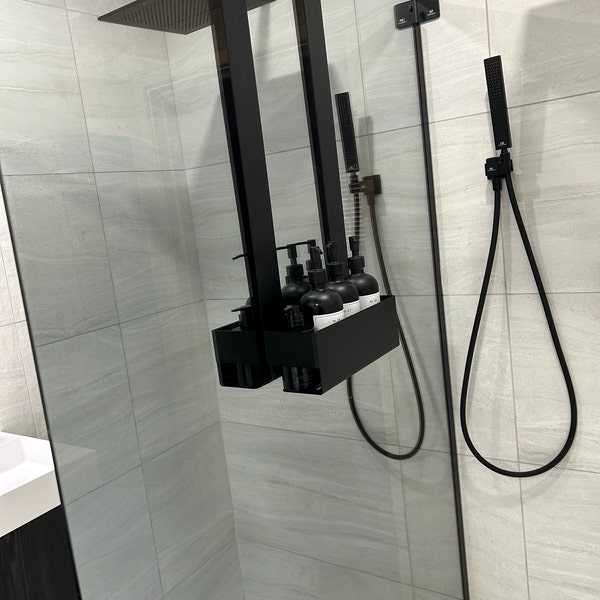 White Modern Bathroom Shelf NAJNA, White, Stainless Steel, Shower Shelf ...