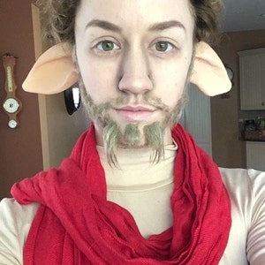 Satyr Faun Gelfling Fairy Elf Cosplay LARP Halloween Latex Pointed Ears ...