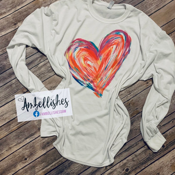 Valentines Day Png Sublimation, Valentines Heart Printable, Colorful ...