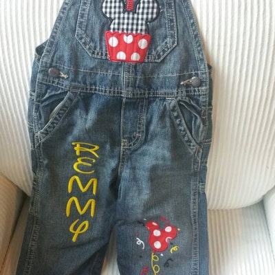 Mickey Birthday Overalls 1 to 5 Years Old Mickey Mouse Birthday Set ...