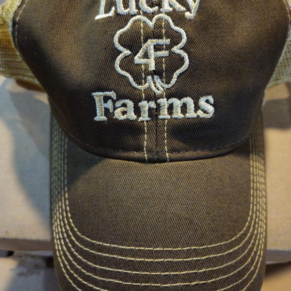 Leather Patch Hat, Cow Hat, American Flag Hat, Trucker Cap, Farm ...