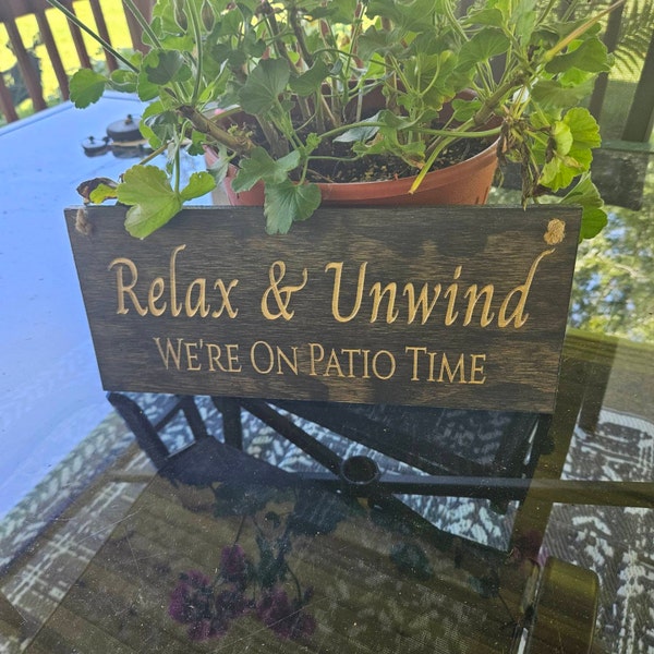 Deck Sign Deck Rules Wood Hanging Sign Outdoor Sign Deck Sign Patio ...