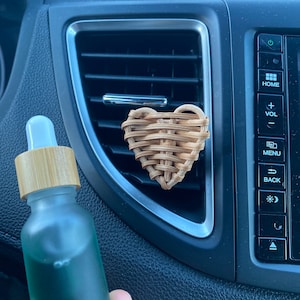 Essential Oil Leaf Car Diffuser, Terra-cotta Hanging Car Charm ...
