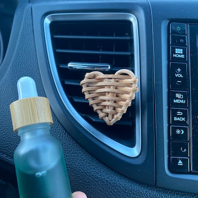 Essential Oil Leaf Car Diffuser, Terra-cotta Hanging Car Charm ...