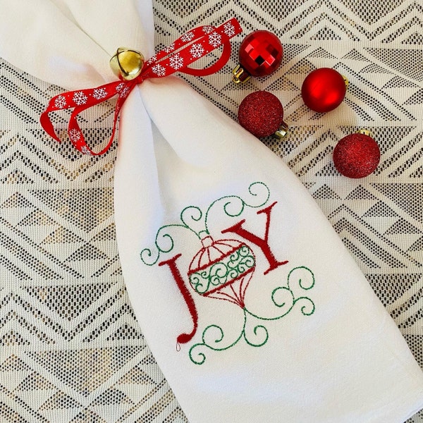 Joy Embroidery Design - 4x4 5x7 6x10 8x8 Sizes Included - Christmas ...