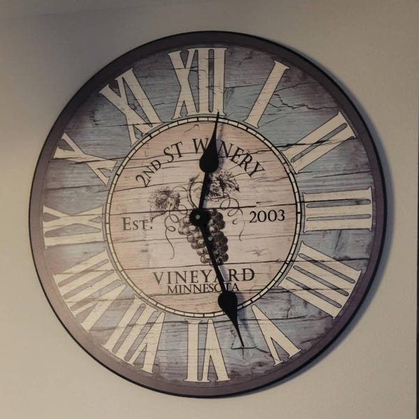 Nantucket Blue Wall Clock, 8 Sizes!!, EXTRA Quiet Mechanism, Lifetime ...