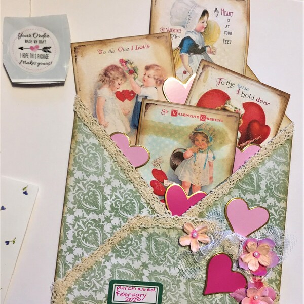 Hanging Resin Heart With Pamphlet Envelope - Etsy