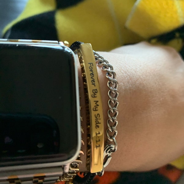 Engraved Bracelets Coordinate Bracelet Gold Bar Bracelet Name Bracelet ...