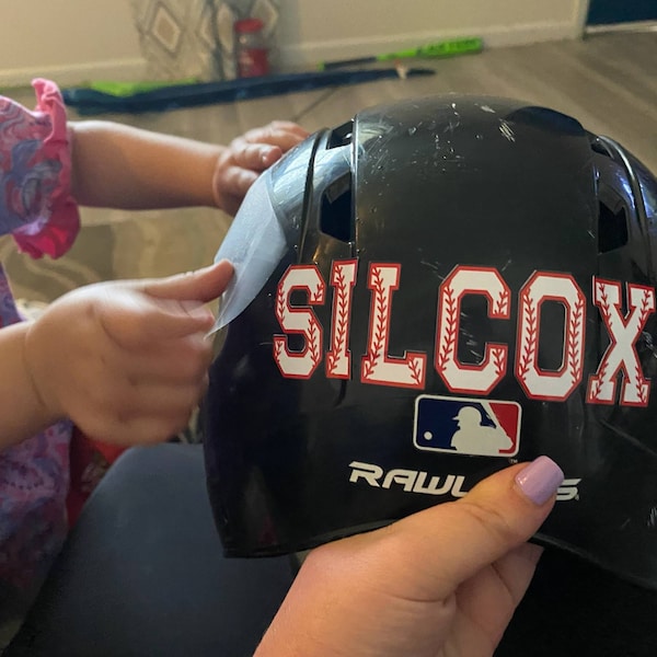 Custom Baseball/ Softball Helmet Sticker- NEW - Two Size Options Tball ...