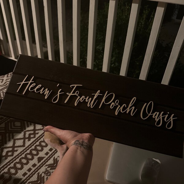 Custom Backyard Oasis Sign, Welcome to Our Backyard Sign, Custom Sign ...