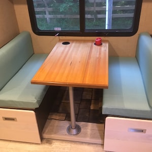 U-shaped Custom Dinette Seat Covers 6 That Transform Your Trailer ...