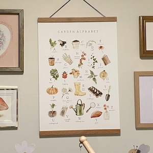 Garden Alphabet | Watercolor Nursery Art | Garden ABC Print | Playroom ...