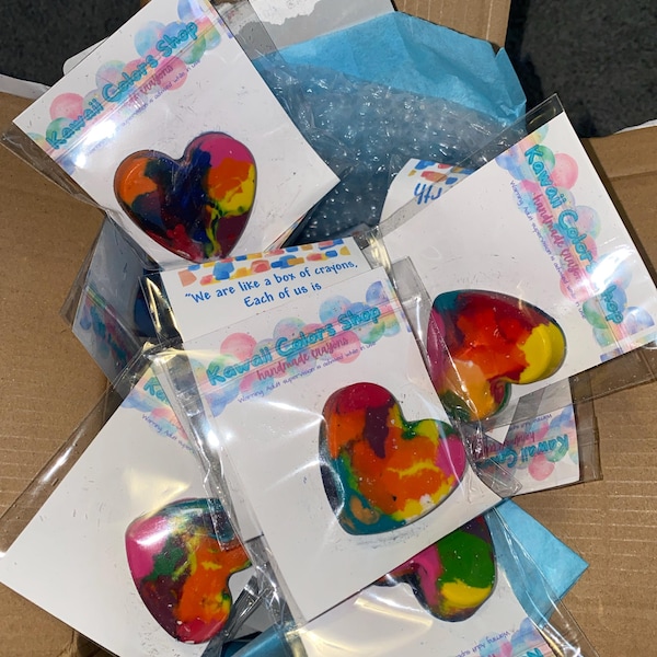 HEART CRAYON Box That Talked Poem, Student Gift From Teacher ...