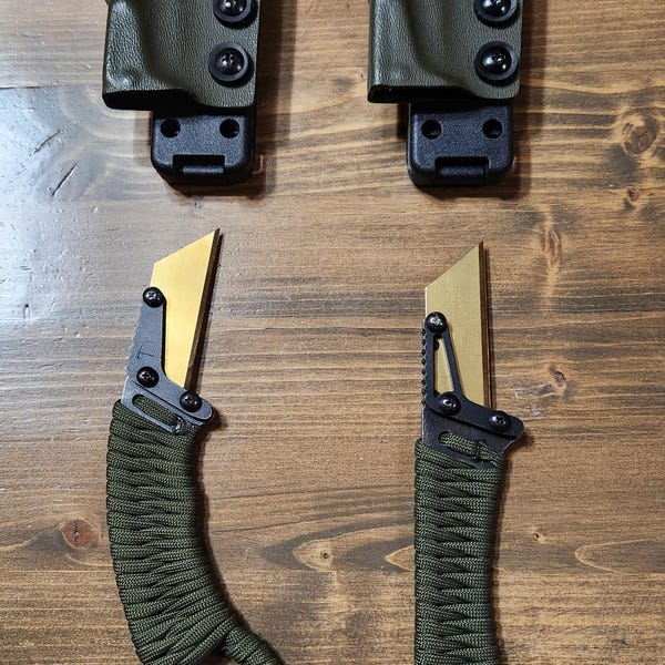 Karambit Utility Knife Fixed Blade Razor Unique Custom Stainless Steel ...