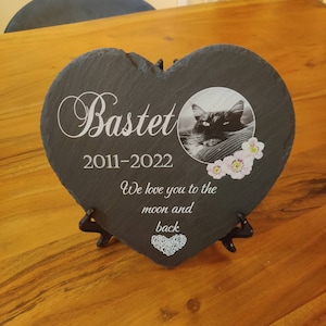 Custom Made PET Memorial Slate Dark Grey Hamster Cat Dog Grave - Etsy