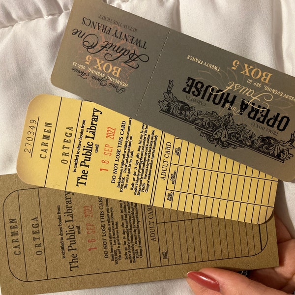 Personalised Old Fashioned Vintage Public Library Card Bookmark - Etsy