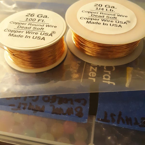14ga. 5ft. - Copper and Brass Twisted Fancy Wire Made in USA ( Genuine ...