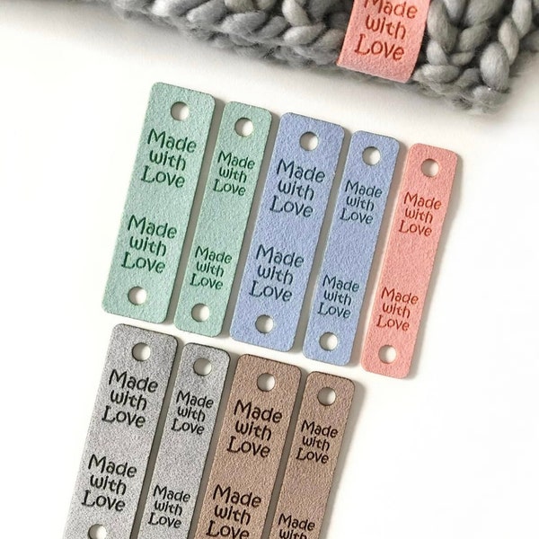 Custom Ultrasuede Labels and Tags for Knitting and Crochet Projects ...